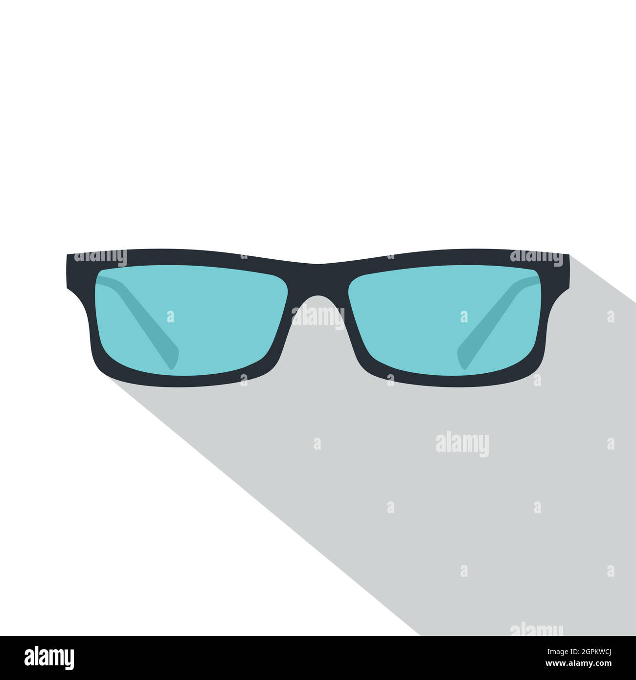 Blue glasses computer Stock Vector Images - Alamy