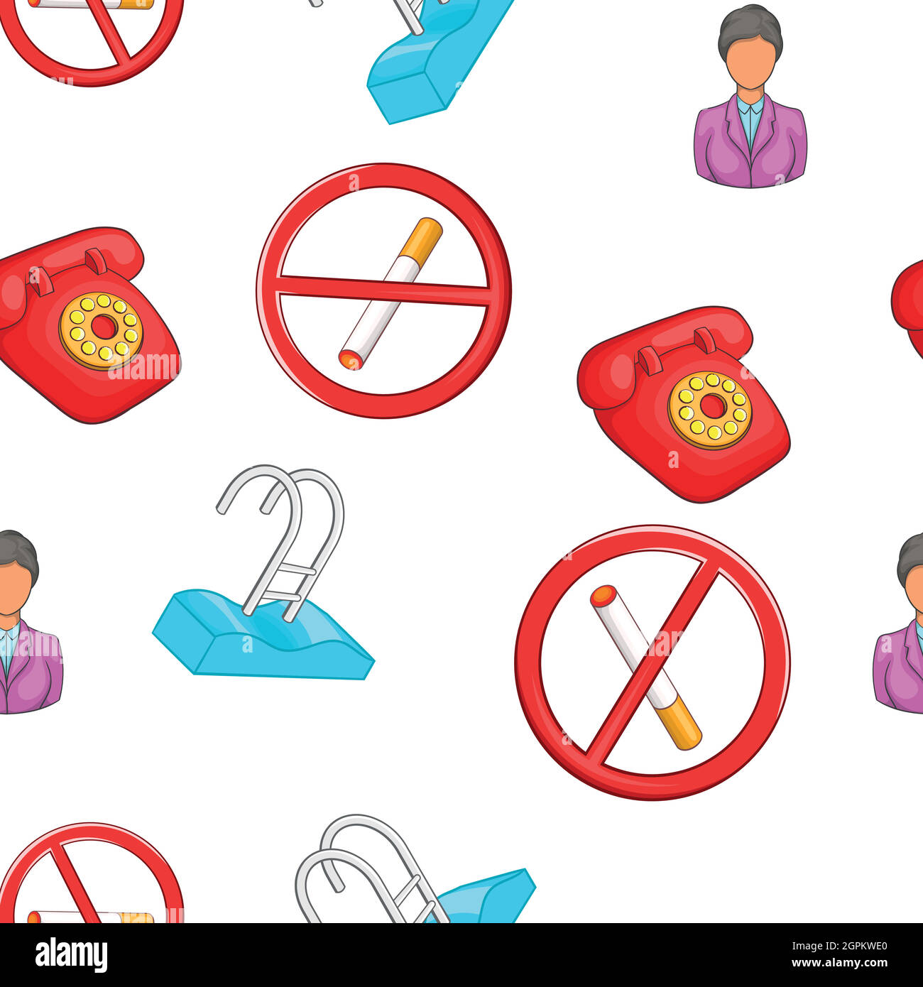 Hotel manager woman Stock Vector Images - Alamy