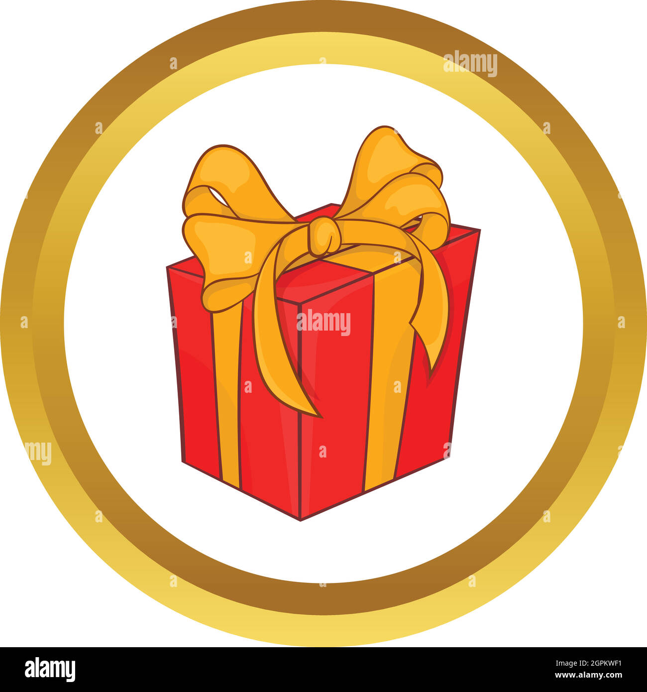 Vector cartoon gift box Stock Vector Images - Alamy