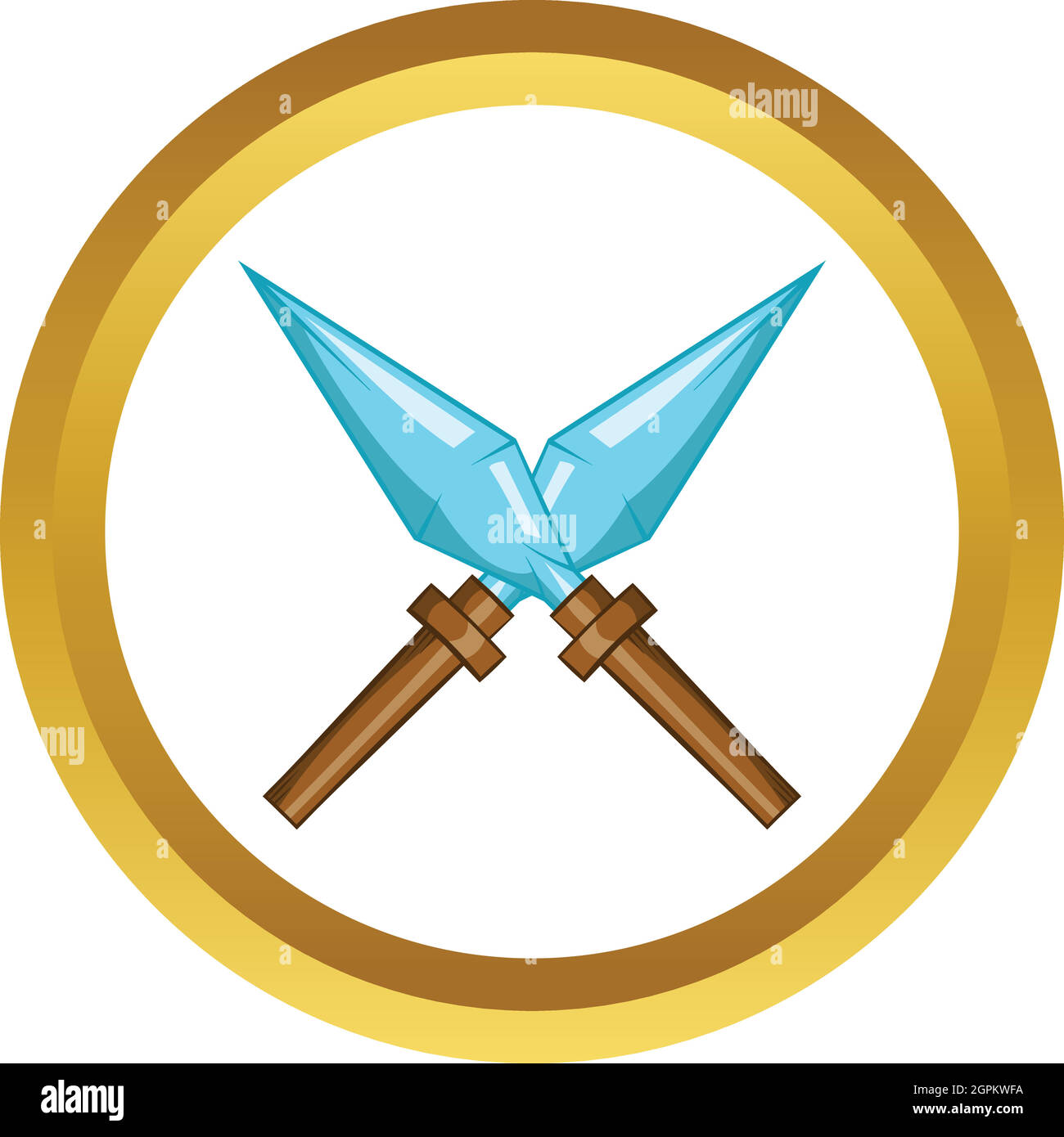 Kunai ninja throwing dagger vector icon Stock Vector Image & Art - Alamy