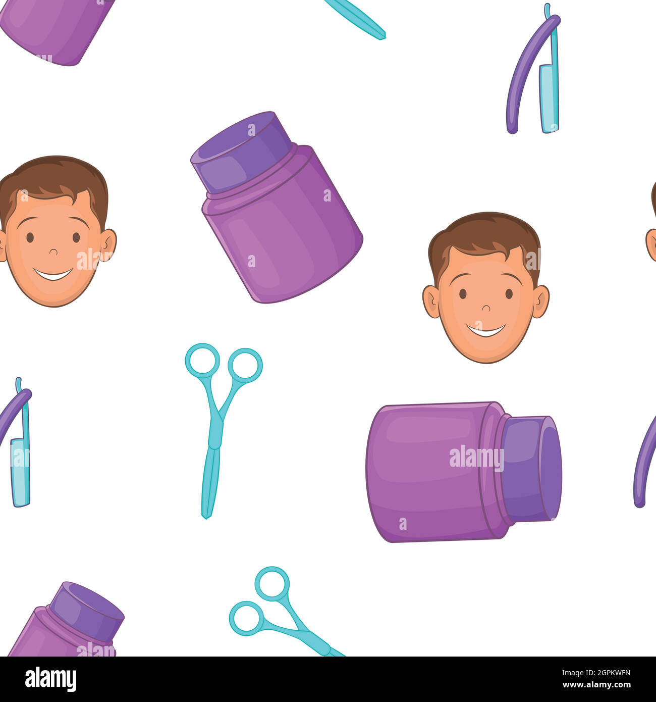 Handsome man face cream Stock Vector Images - Alamy