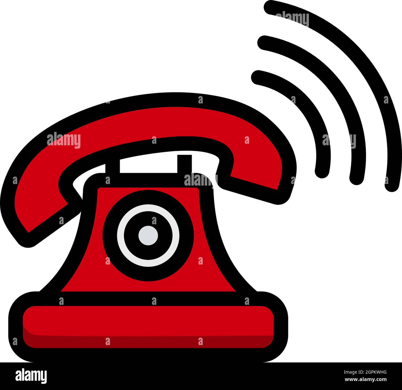 Old Telephone Icon Stock Vector Image & Art - Alamy
