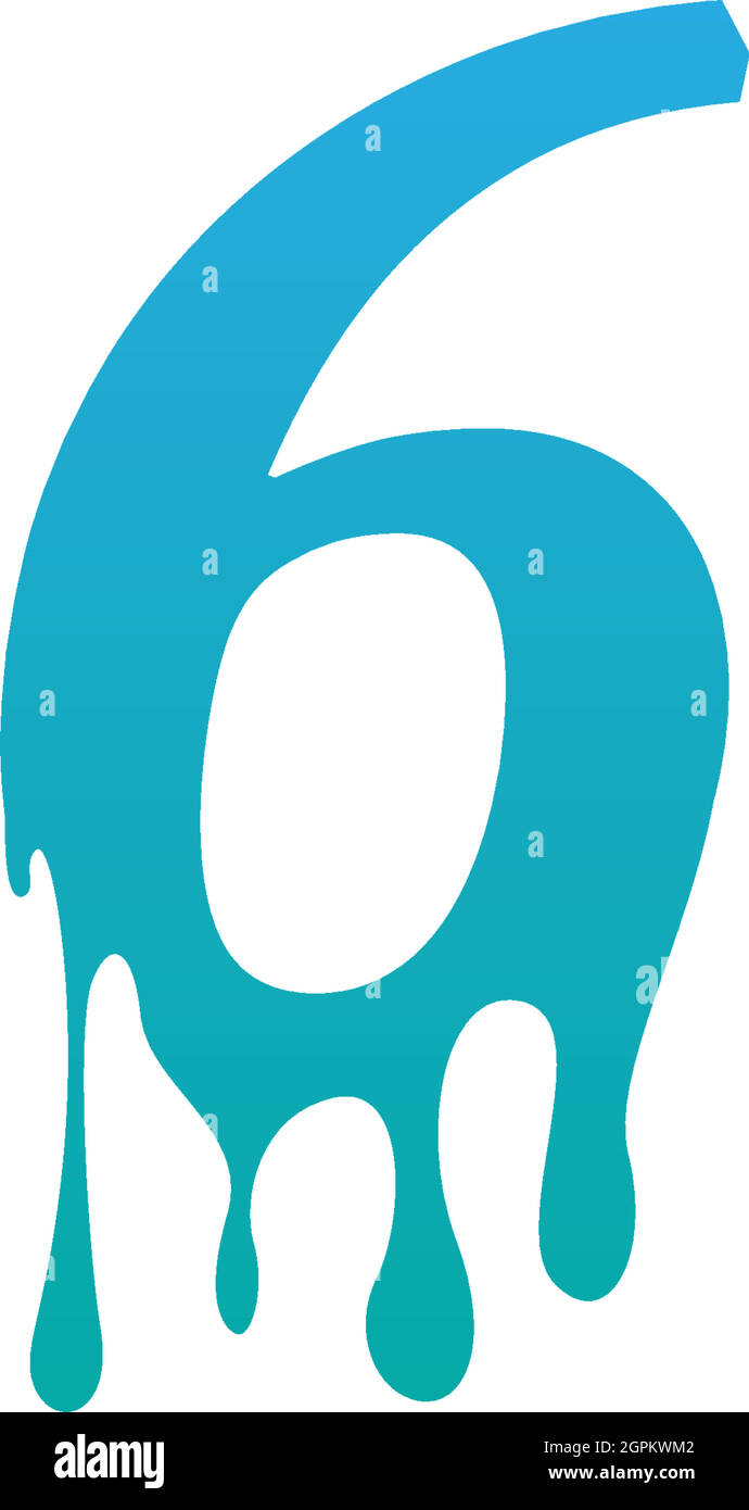 Number 6 art Stock Vector Images - Alamy