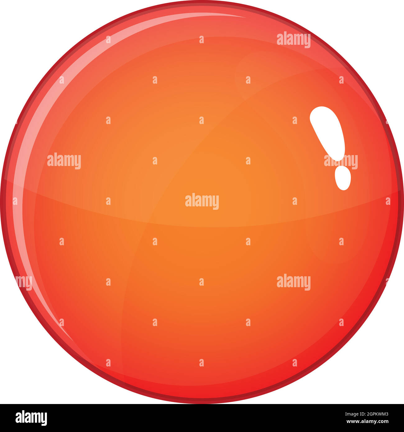 Round red button icon, cartoon style Stock Vector Image & Art - Alamy