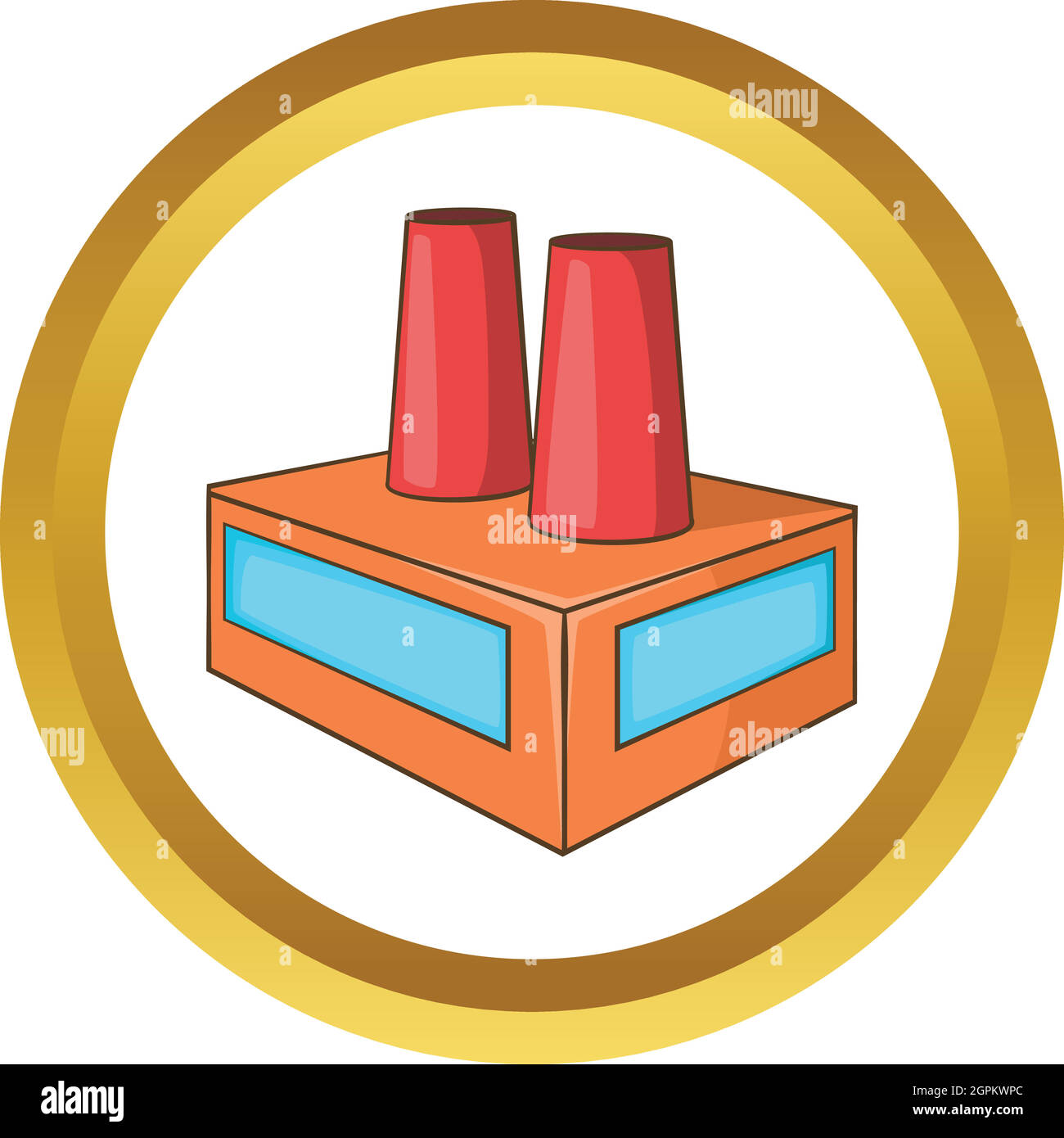 Factory vector icon Stock Vector Image & Art - Alamy