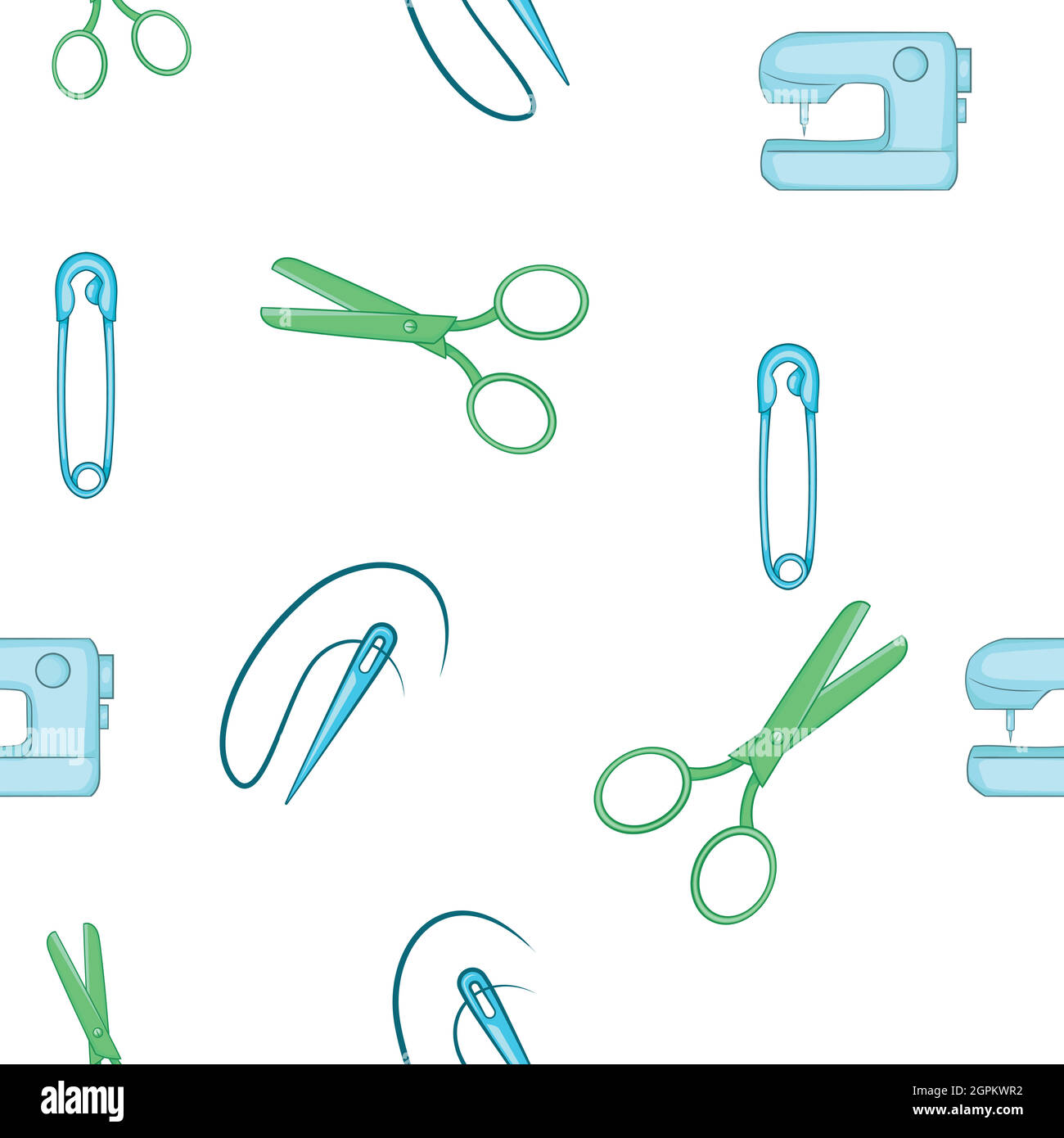 Needlework equipment Cut Out Stock Images & Pictures - Alamy