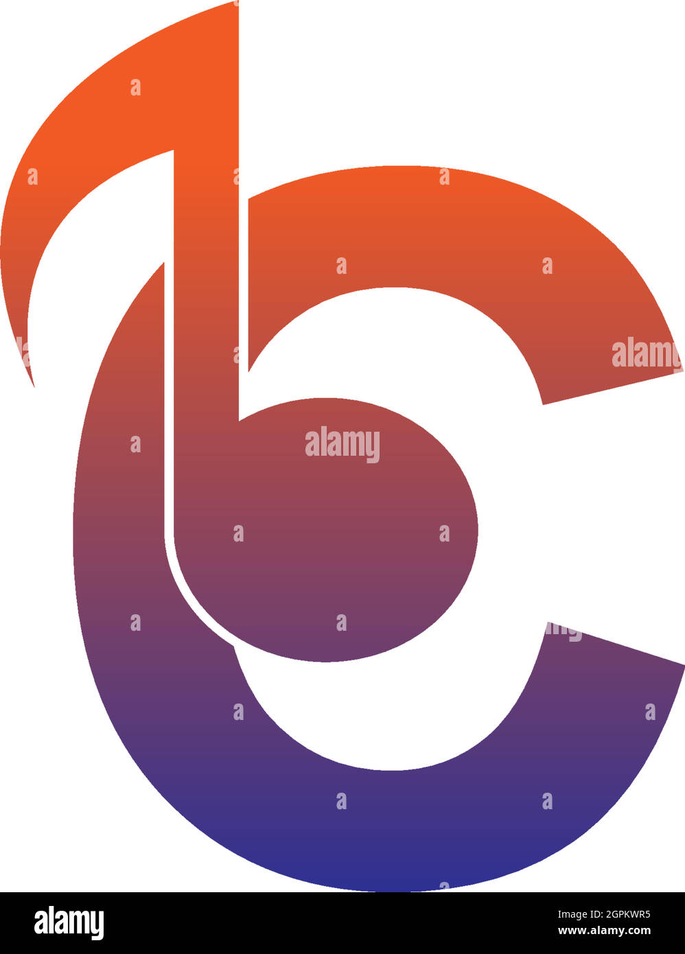 Letter C logo icon with musical note design symbol template Stock ...