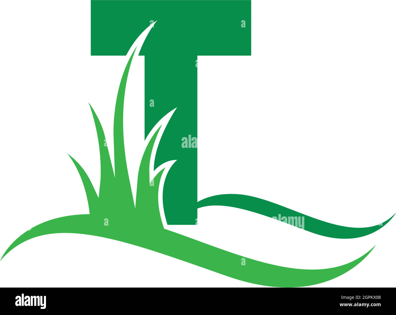 Green t letter hi-res stock photography and images - Alamy