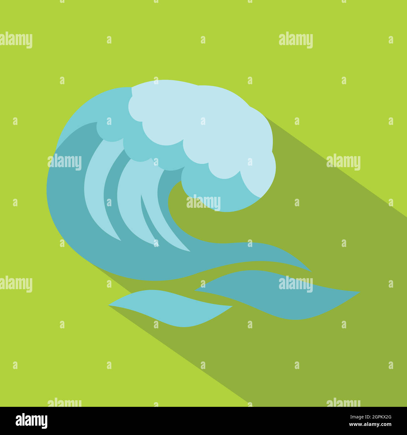 Big wave icon, cartoon style Stock Vector Image & Art - Alamy