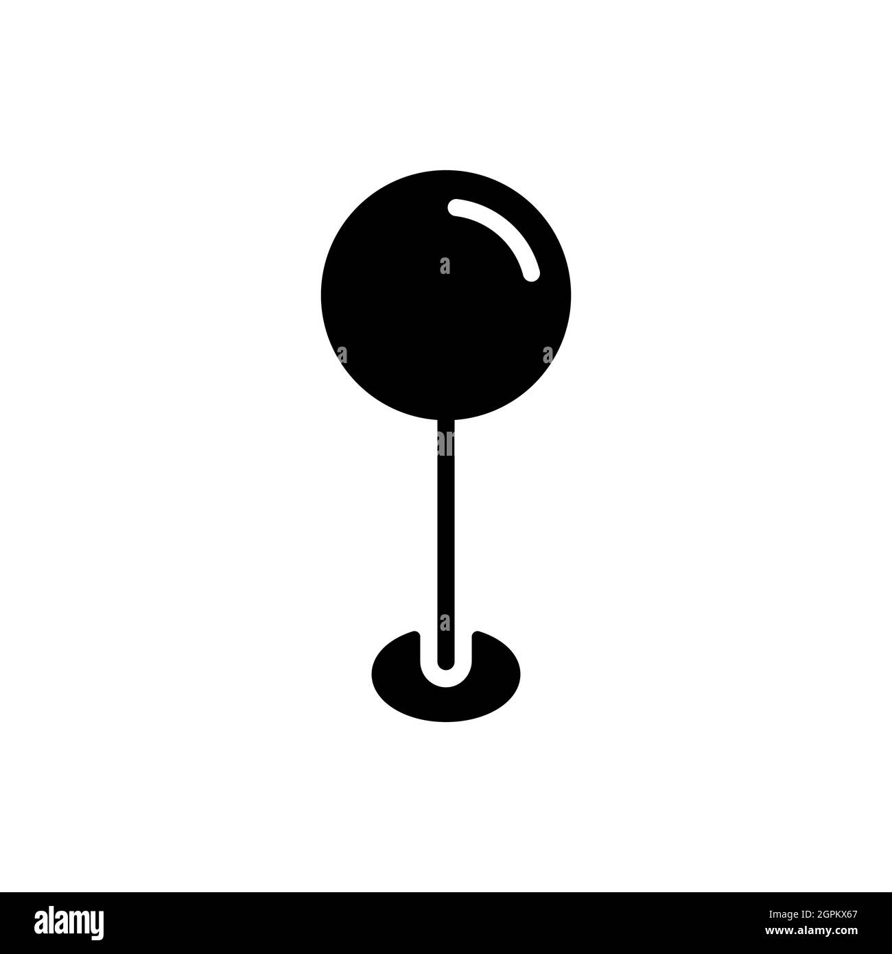 Pin map glyph icon. Map pointer. Map markers Stock Vector Image & Art ...