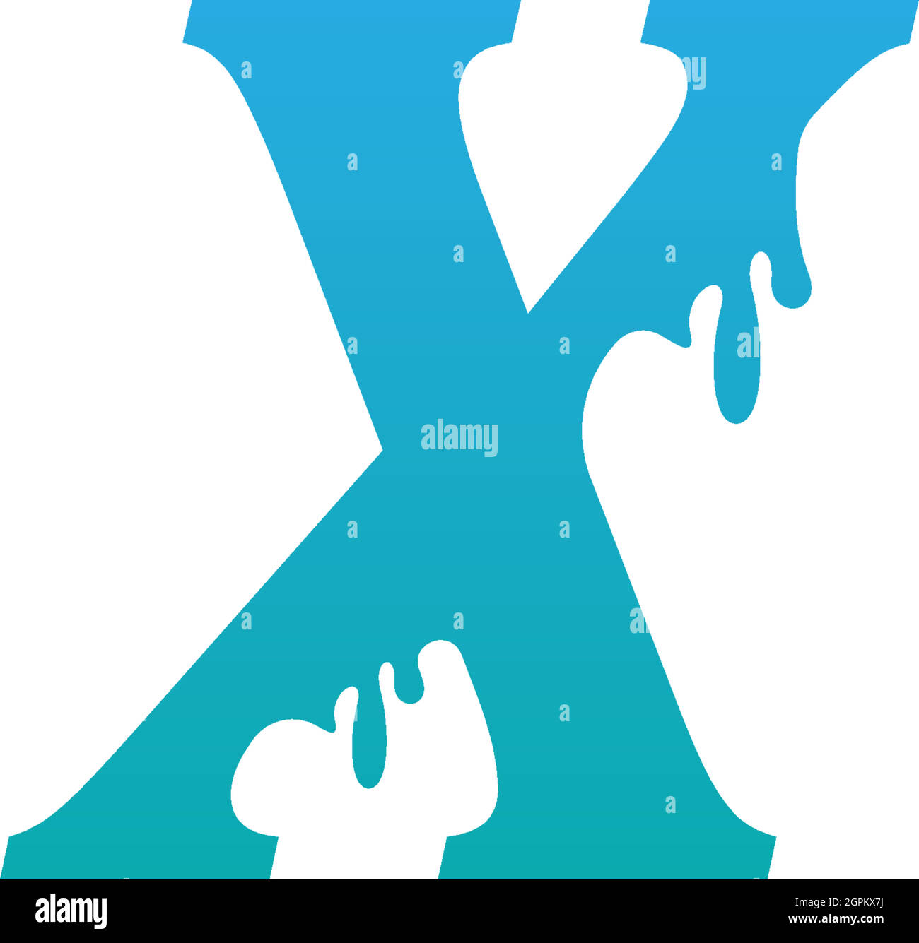 Melting Letter X icon logo design template Stock Vector Image & Art - Alamy