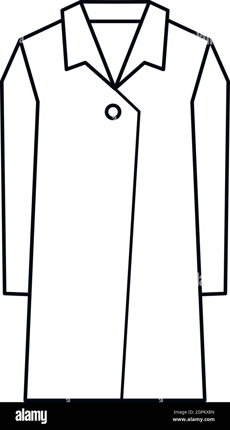 Man long black coat Stock Vector Images - Alamy