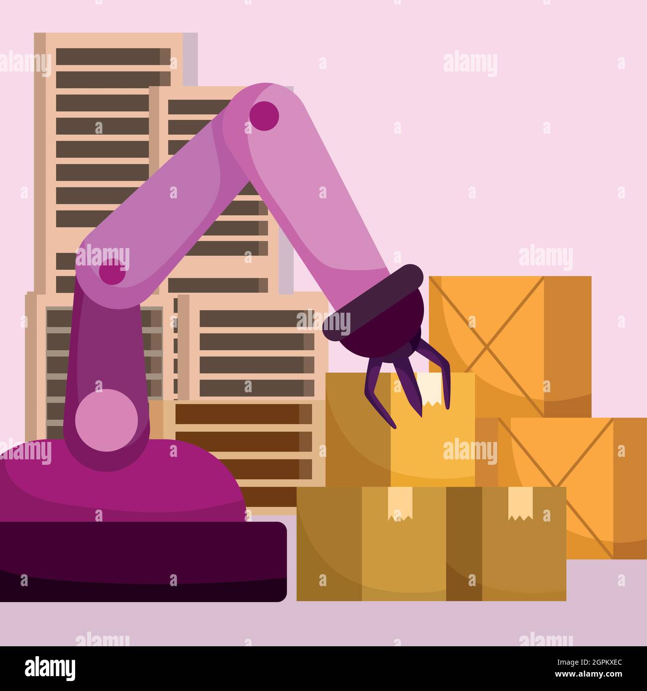 production robotic arm Stock Vector Image & Art - Alamy