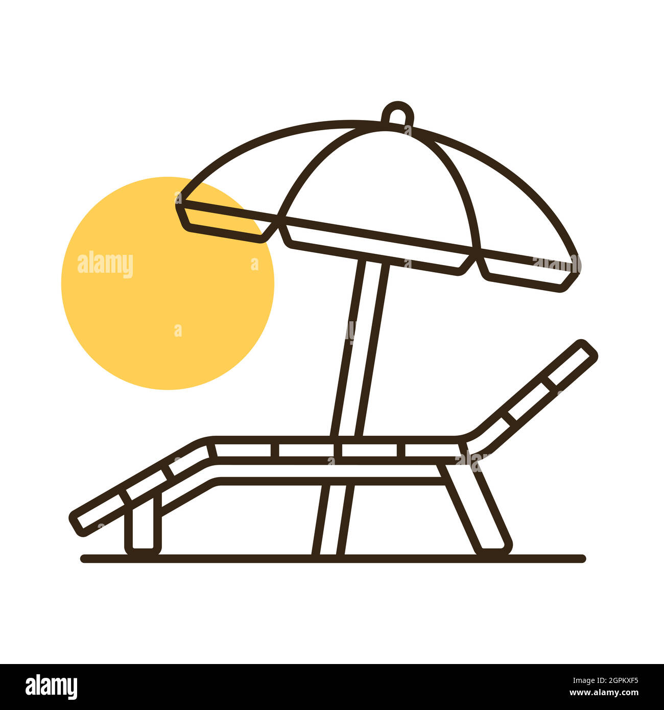 Lounger lounge sunbed Cut Out Stock Images & Pictures - Alamy