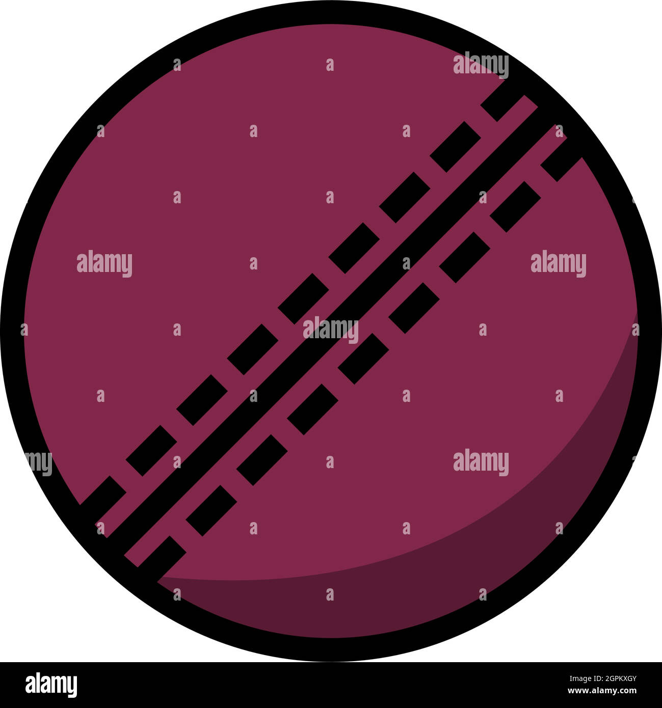 Cricket Ball Icon Stock Vector Image & Art - Alamy