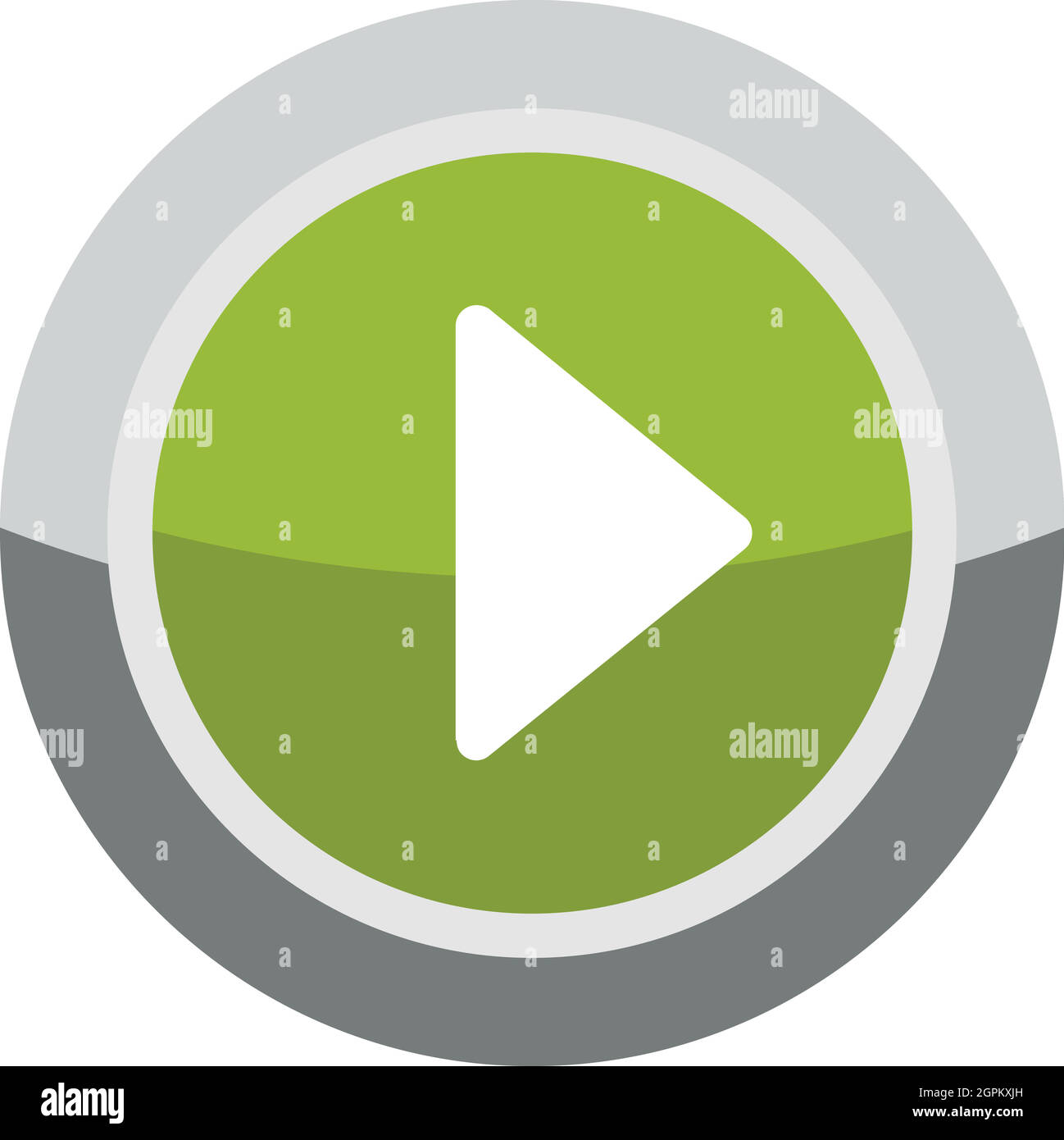 Play round button icon, cartoon style Stock Vector Image & Art - Alamy