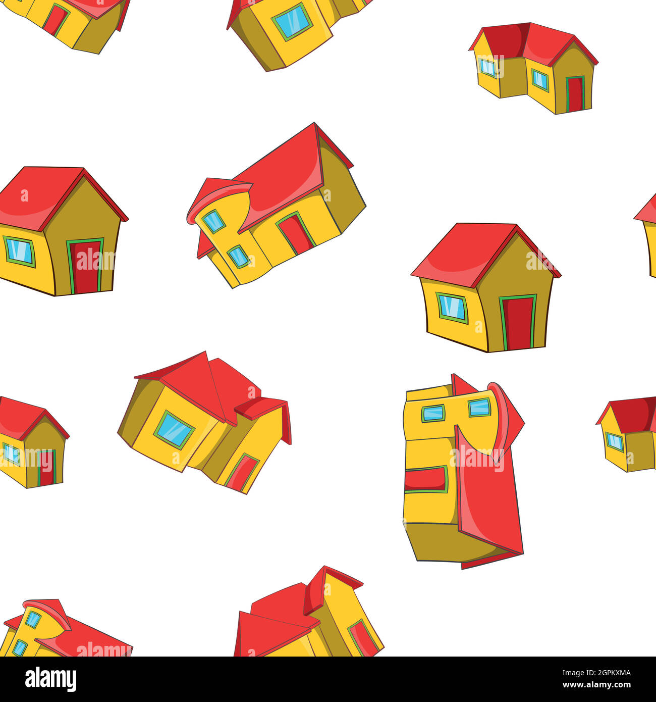 Cartoon building house hi-res stock photography and images - Alamy