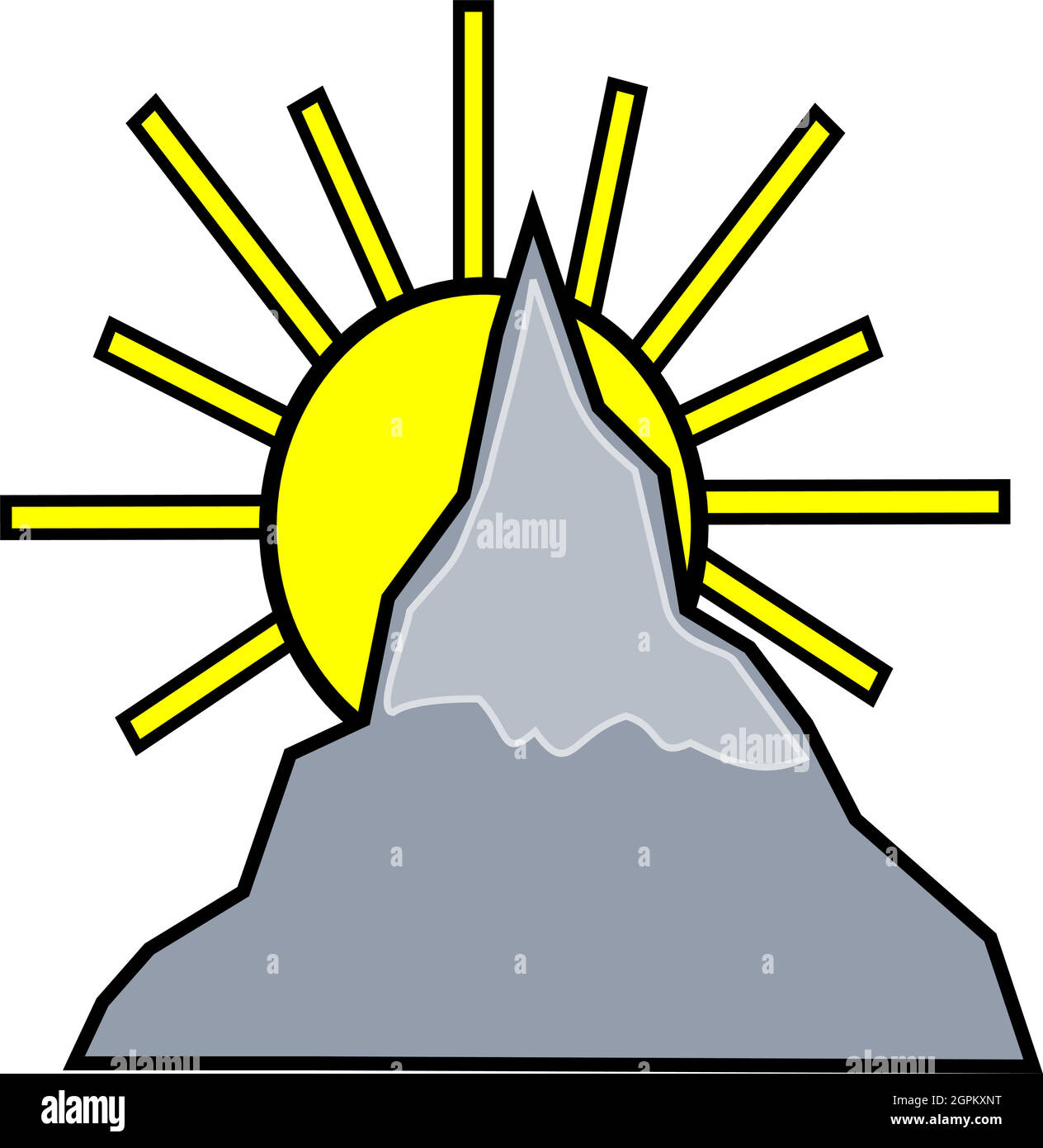 Motif of mountains Stock Vector Images - Alamy