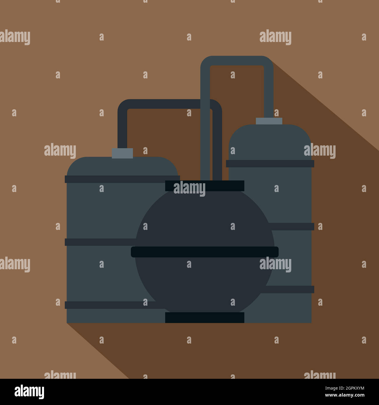 Refinery facility Stock Vector Images - Alamy