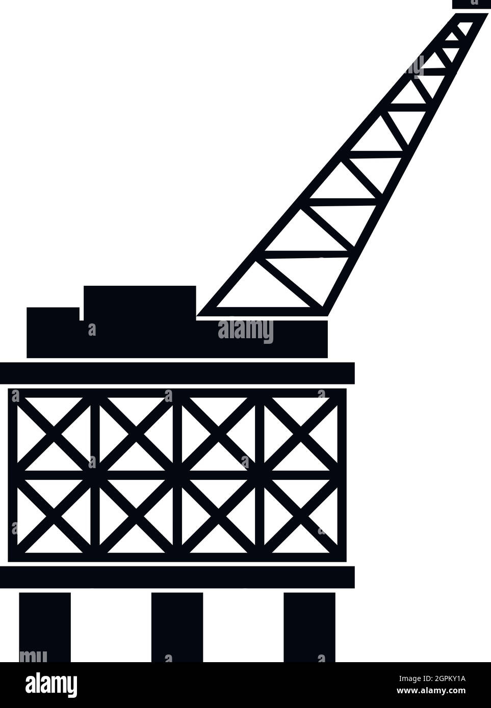 Offshore oil well Stock Vector Images - Alamy