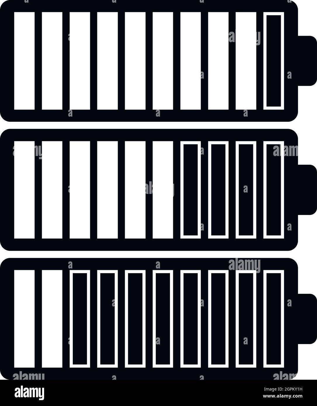 Battery indicators icon, simple style Stock Vector Image & Art - Alamy