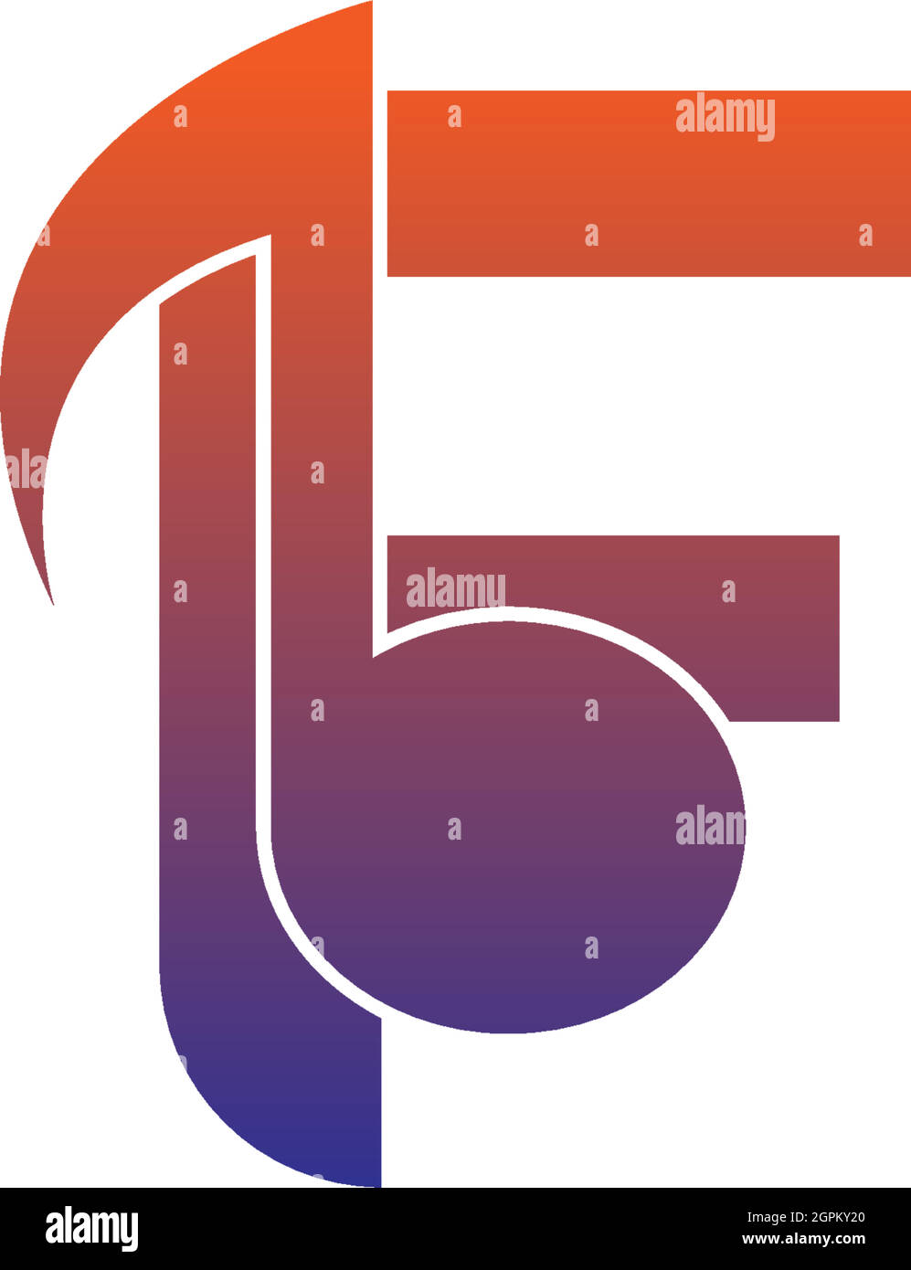 Letter F logo icon with musical note design symbol template Stock ...