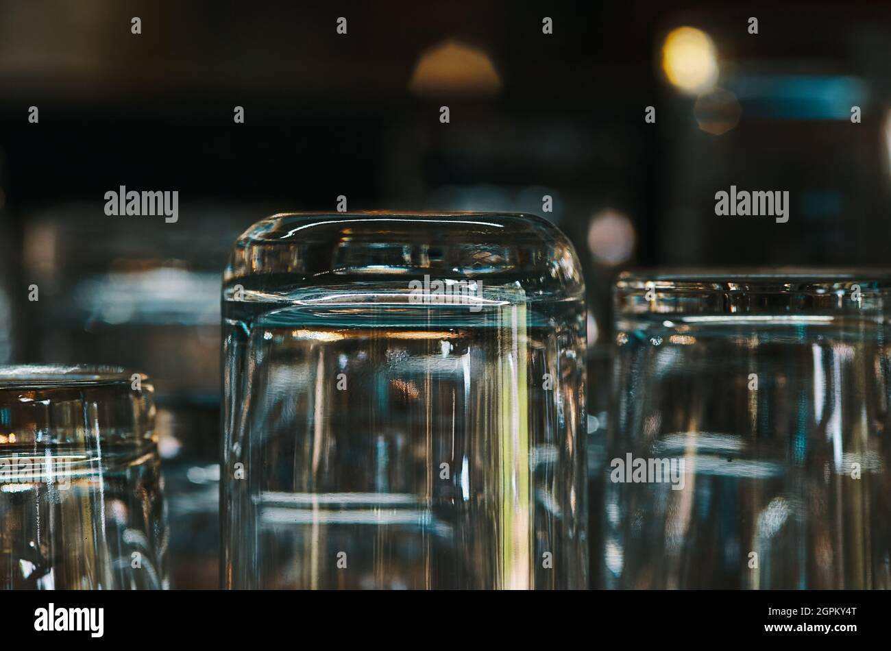 Close-up view of the glass in the retail shop Stock Photo - Alamy