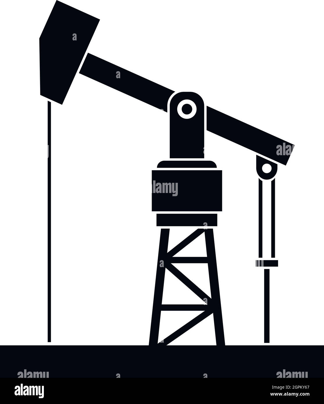 Oil pump icon, simple style Stock Vector Image & Art - Alamy