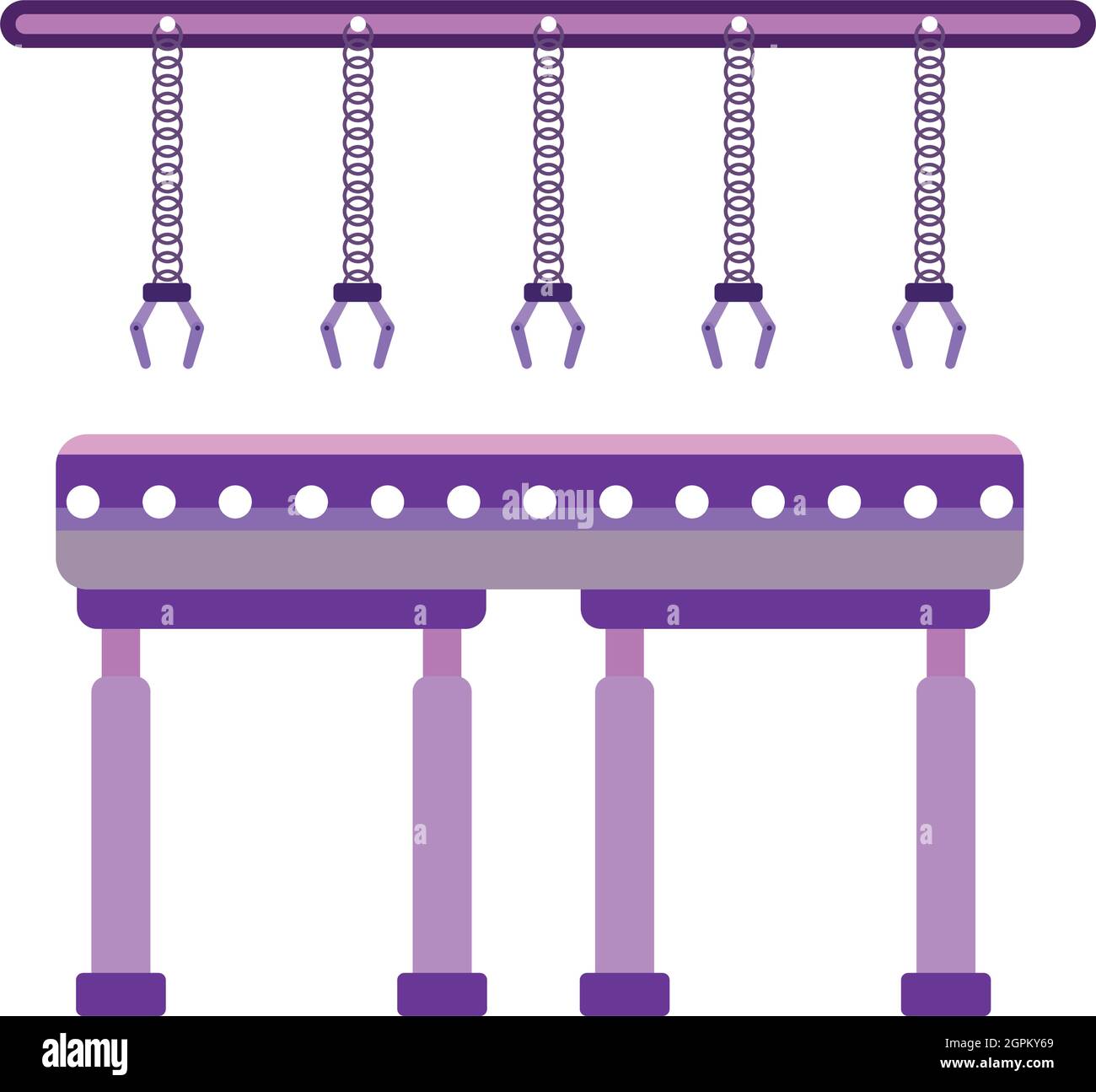 robotic arms conveyor belt Stock Vector Image & Art - Alamy