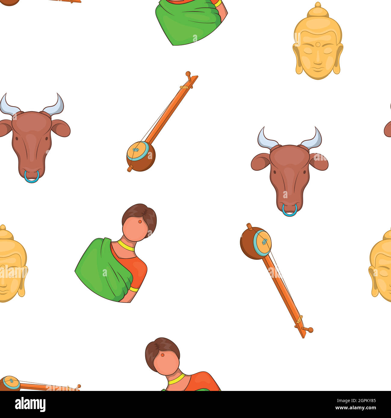 India bull Stock Vector Images - Alamy