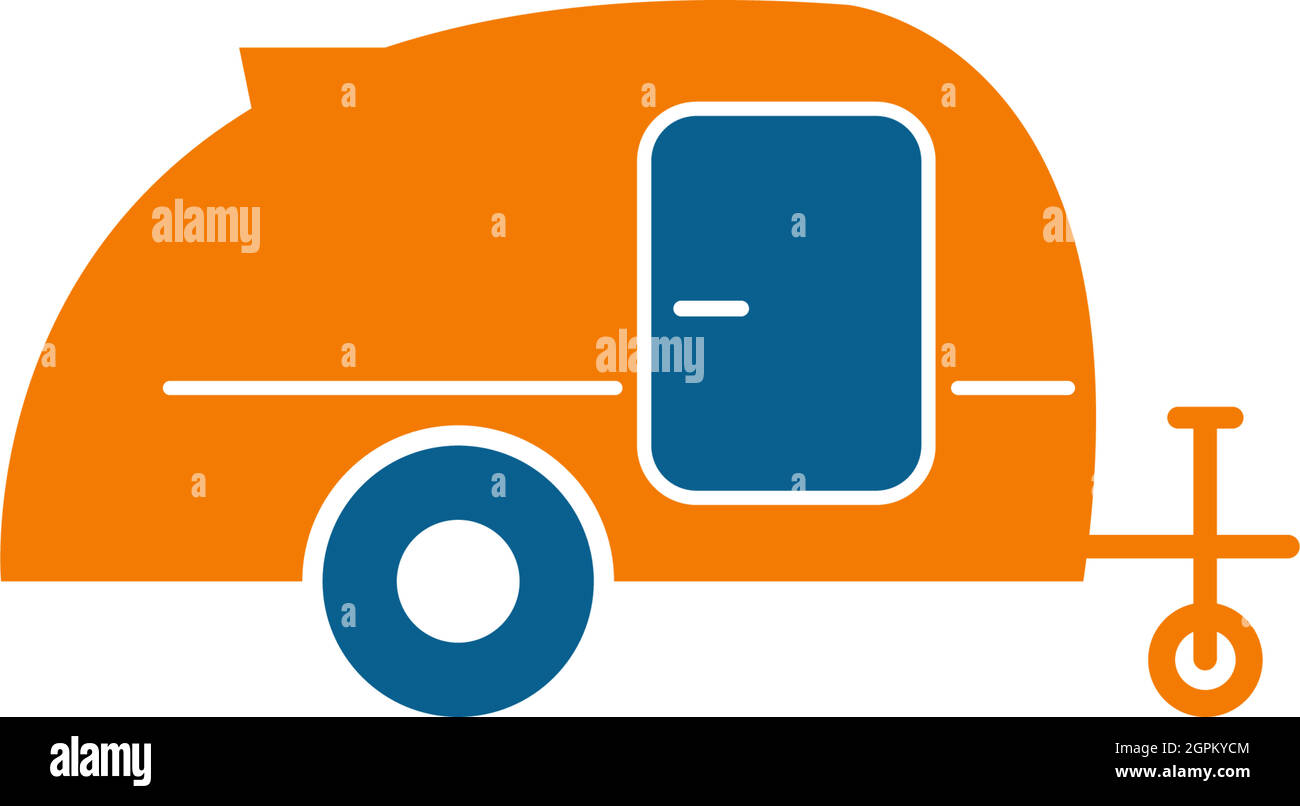 Simple caravan mobile icon logo design vector Stock Vector Image & Art ...