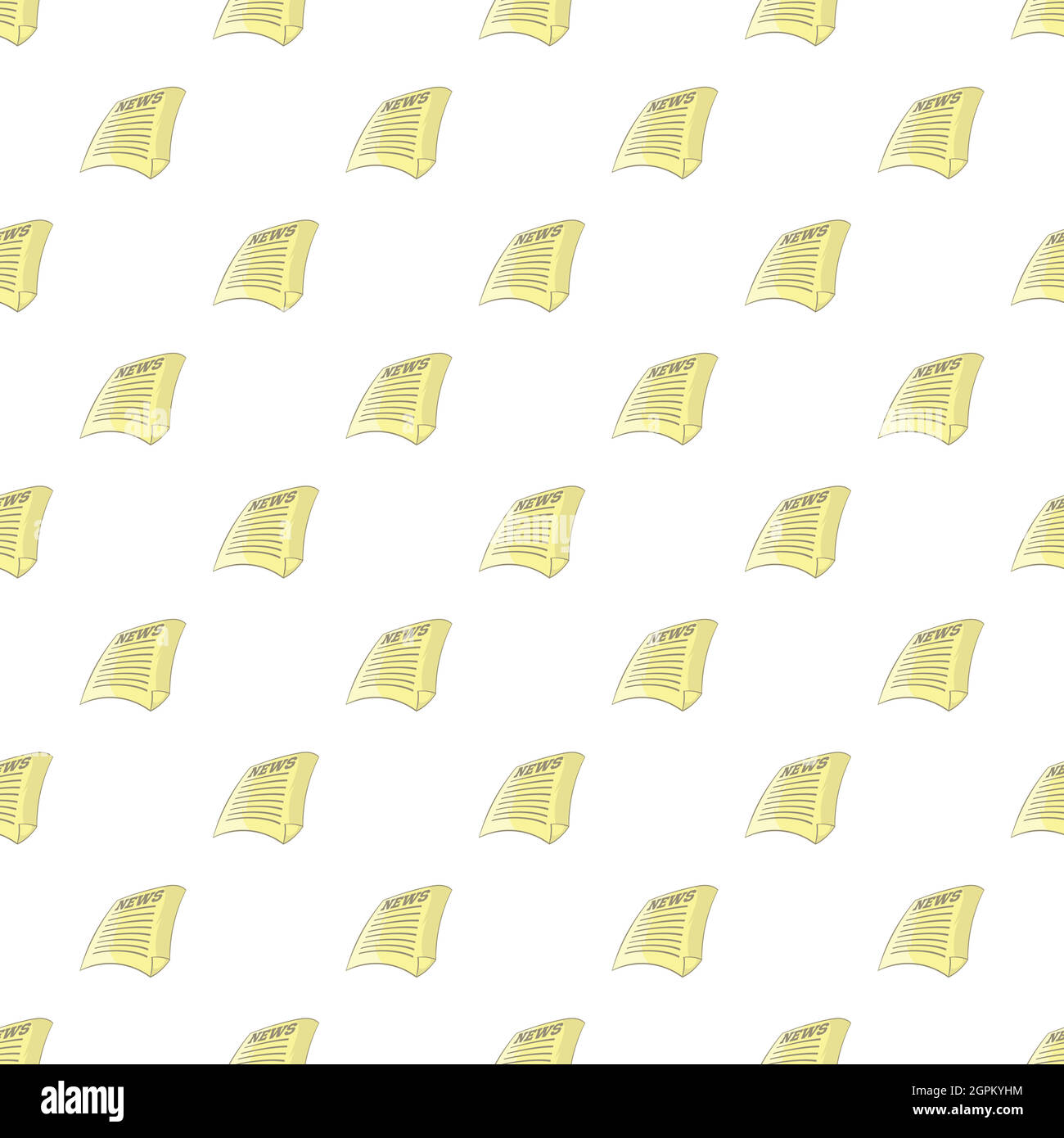 Newspaper pattern, cartoon style Stock Vector Image & Art - Alamy