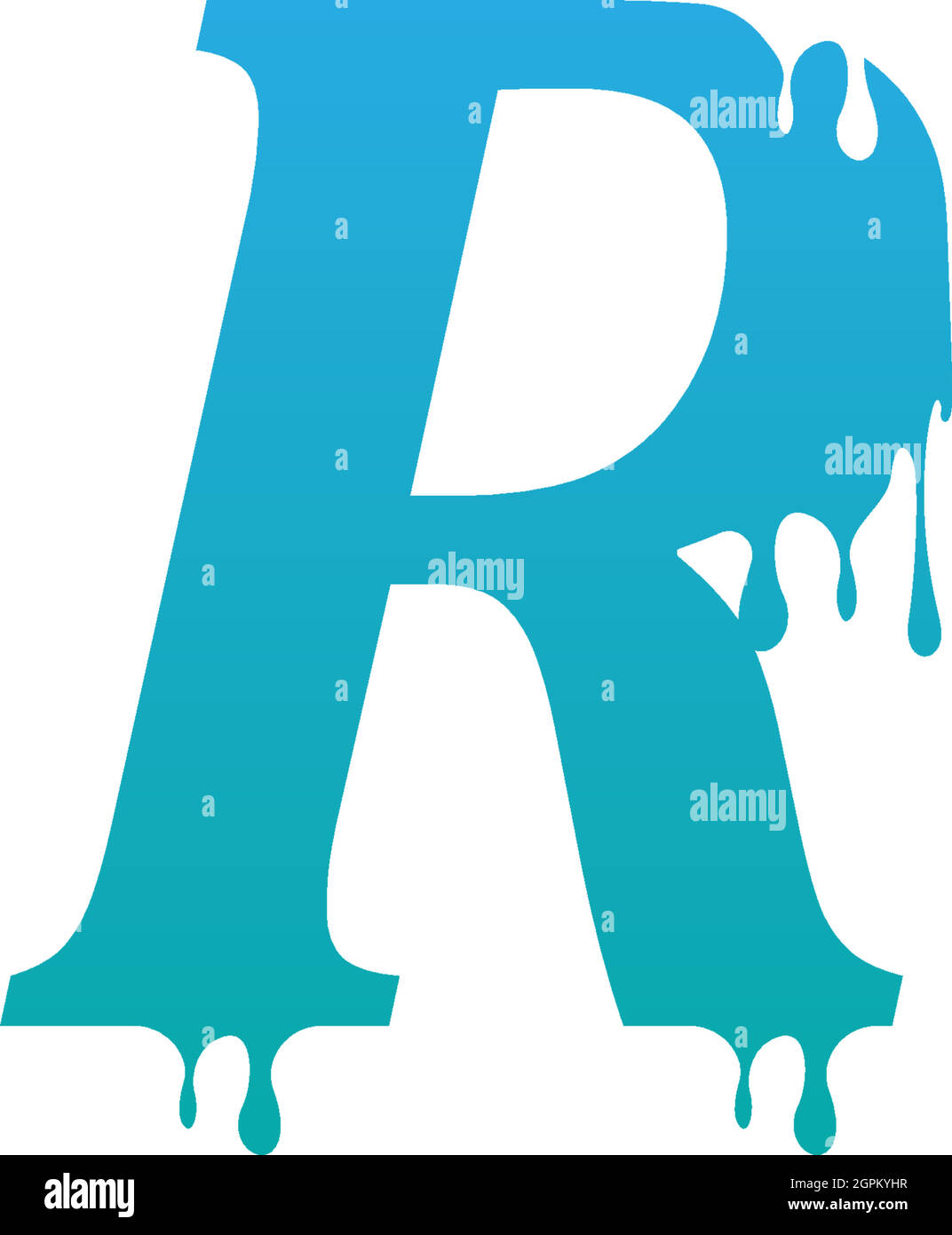 Melting Letter R icon logo design template Stock Vector Image & Art - Alamy