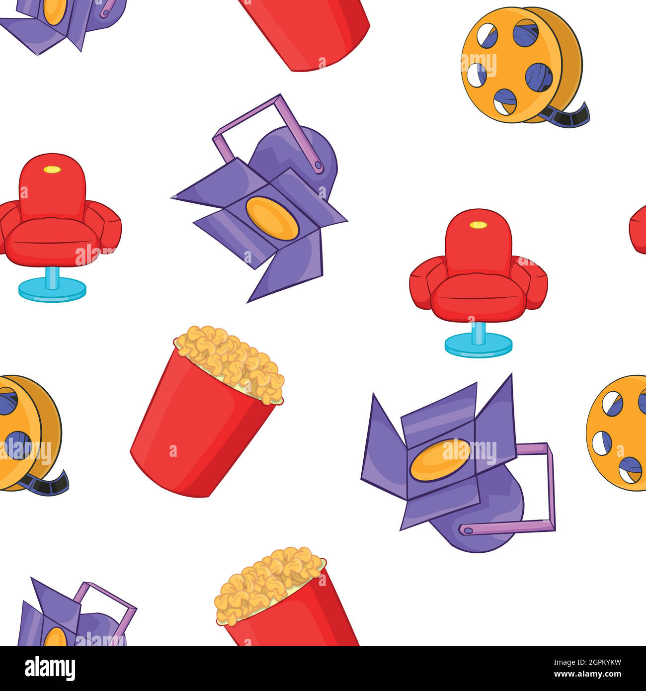 Motion picture pattern, cartoon style Stock Vector Image & Art - Alamy