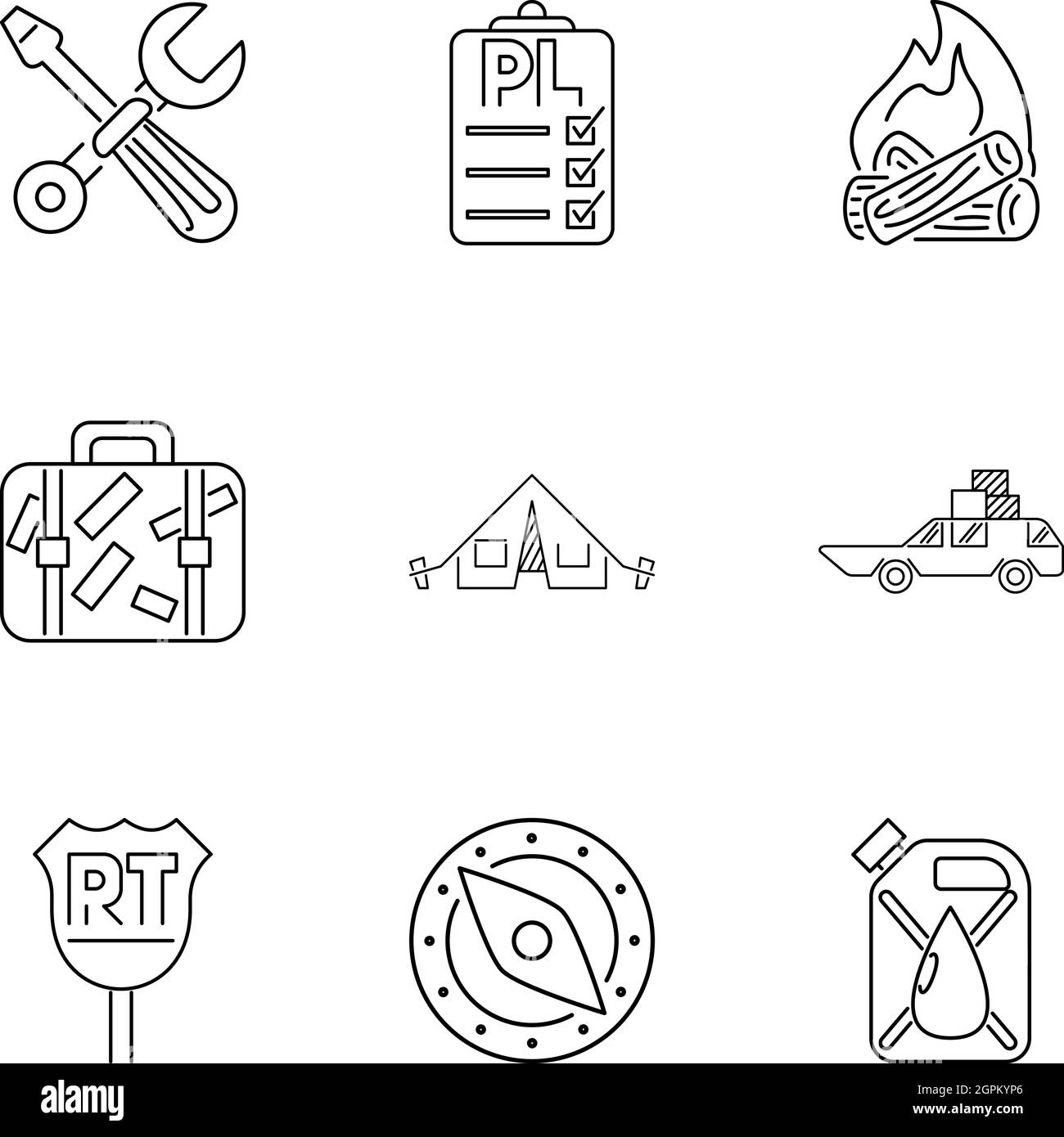 Canteen line icon outline Black and White Stock Photos & Images - Alamy