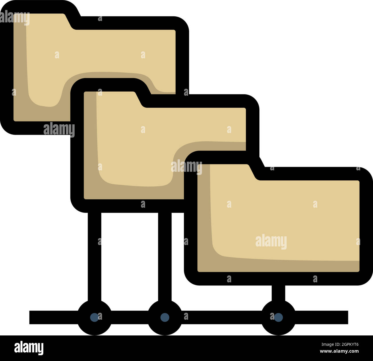 Network file system line Cut Out Stock Images & Pictures - Alamy
