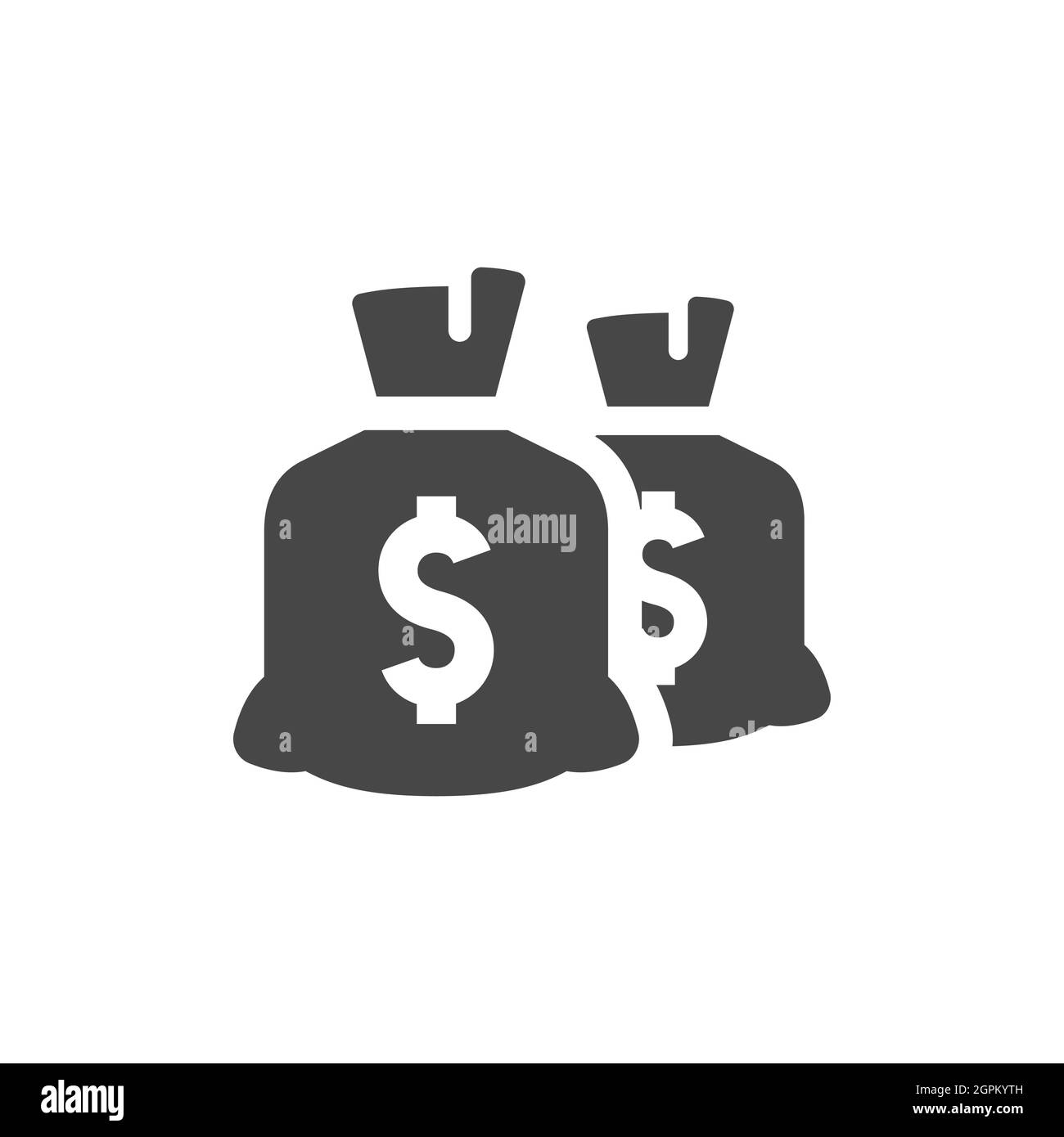 Money dollar bag or sack vector icon Stock Vector Image & Art - Alamy