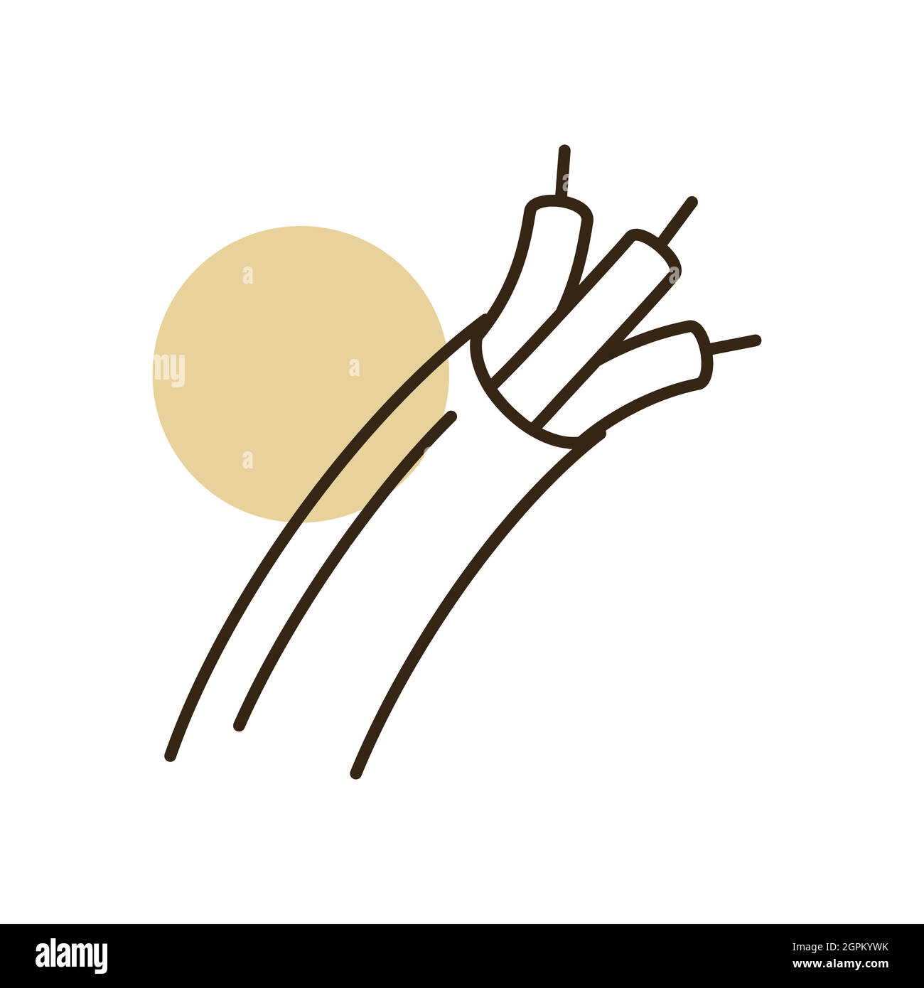 Electric cable vector flat icon. Construction, repair Stock Vector ...