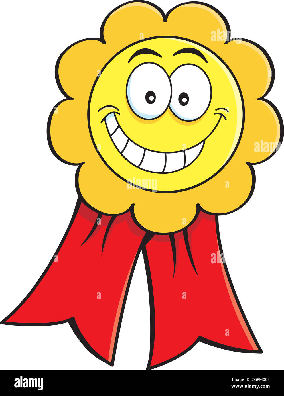 Cartoon illustration of an award ribbon Stock Vector Image & Art - Alamy