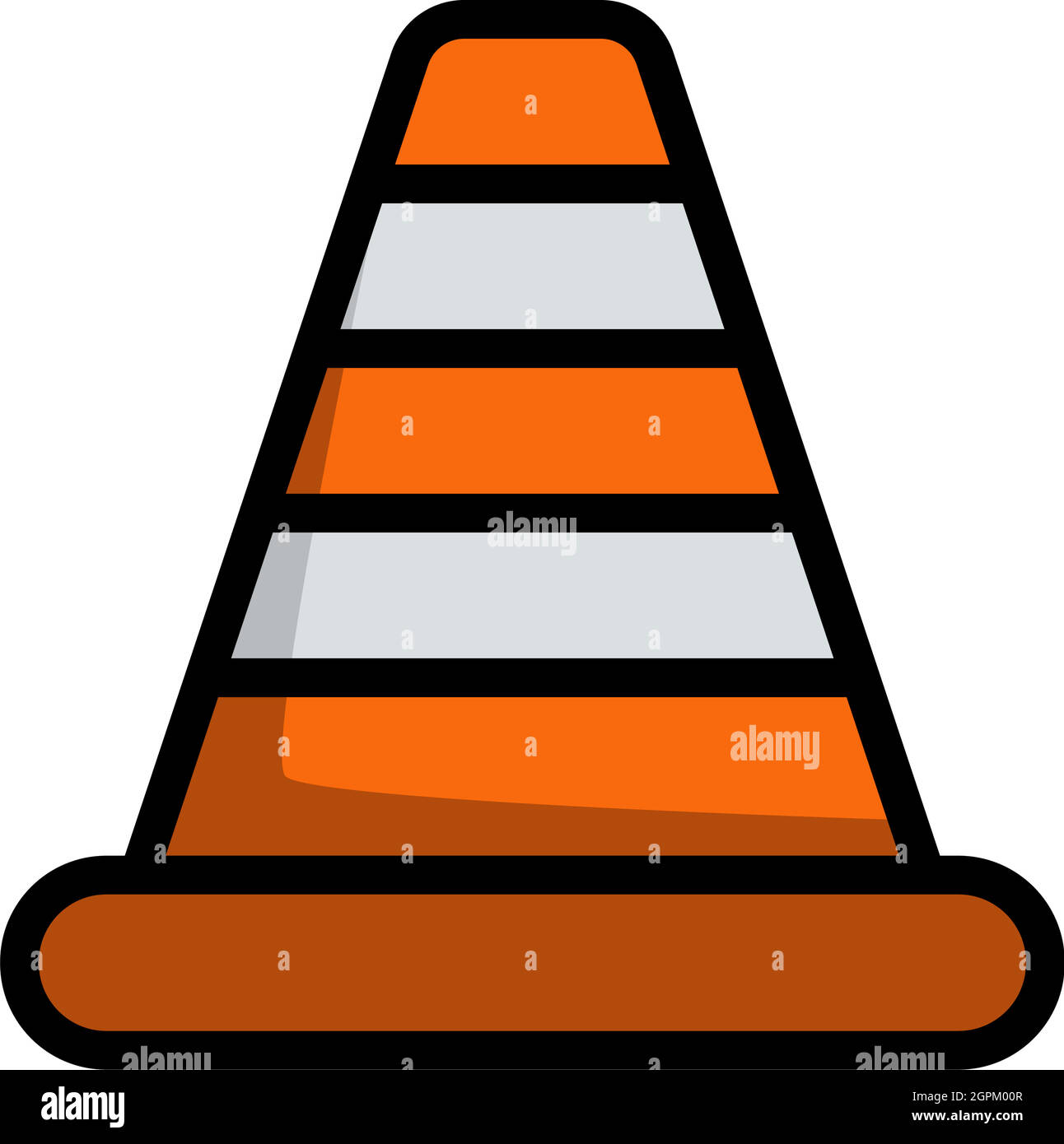 Border cone Stock Vector Images - Alamy