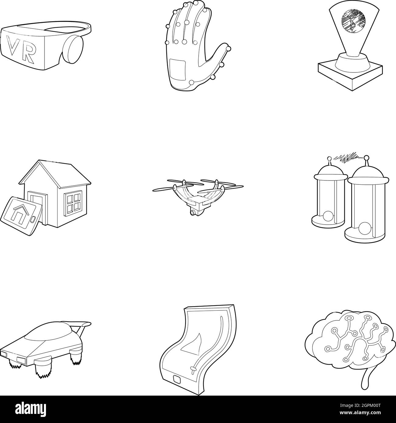 Innovation interface icons Stock Vector Images - Alamy