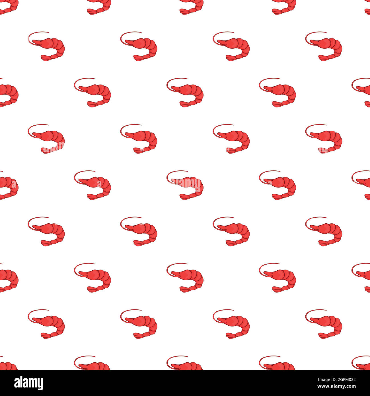 Shrimp pattern, cartoon style Stock Vector Image & Art - Alamy