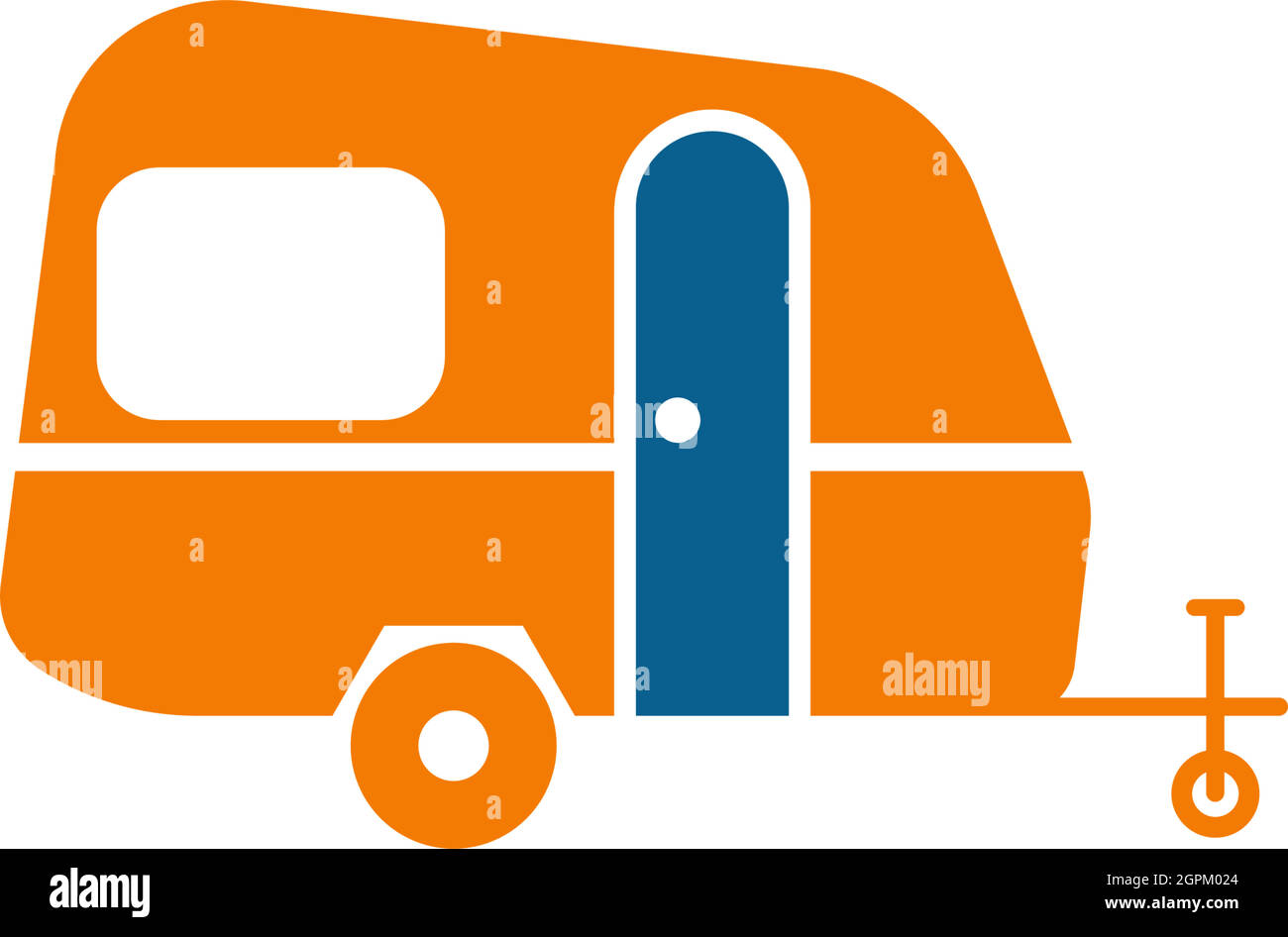 Simple caravan mobile icon logo design vector Stock Vector Image & Art ...