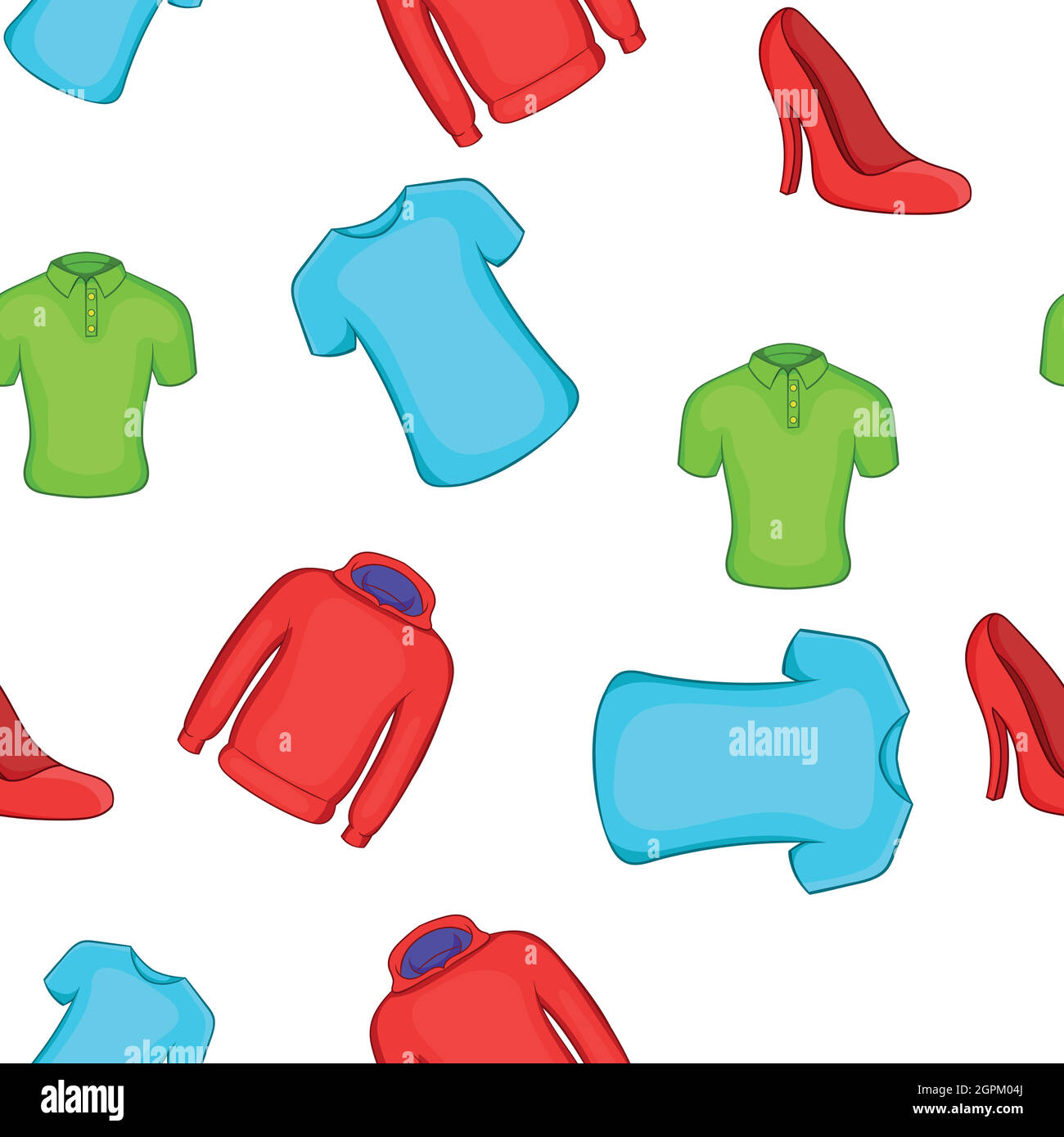 Types of clothes pattern, cartoon style Stock Vector Image & Art - Alamy