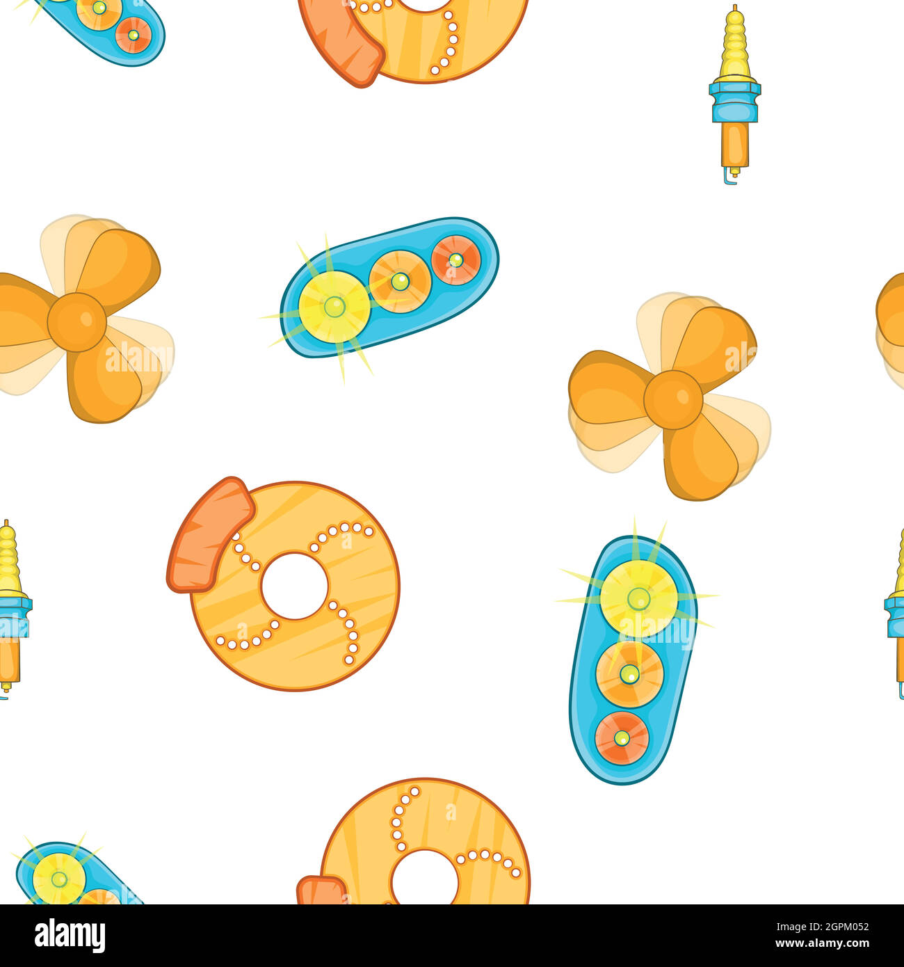 Repair machine pattern, cartoon style Stock Vector Image & Art - Alamy