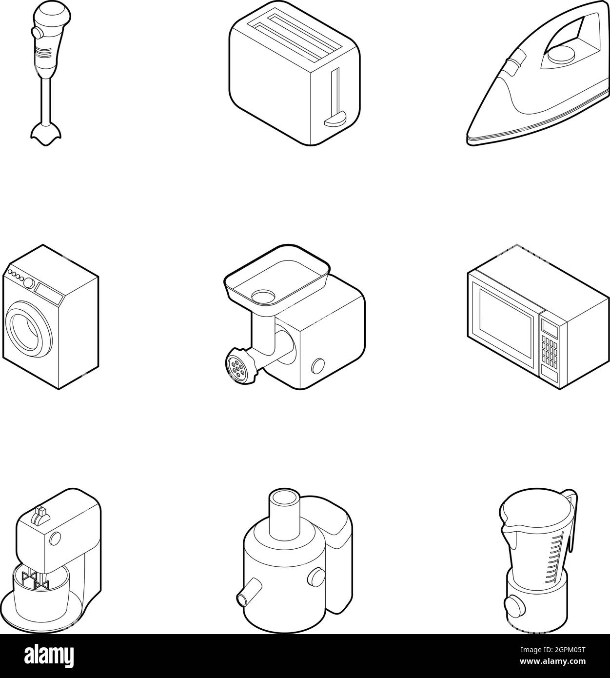 Electronic store outline icons Stock Vector Images - Alamy