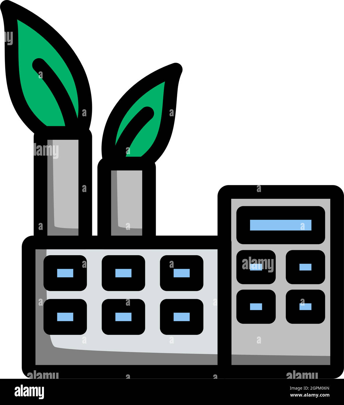 Industrial plant Stock Vector Images - Alamy