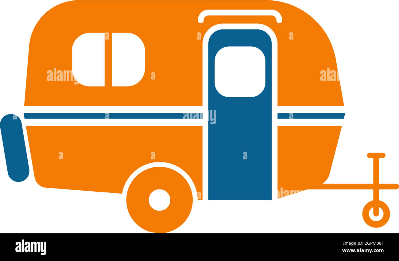 Simple caravan mobile icon logo design vector Stock Vector Image & Art ...