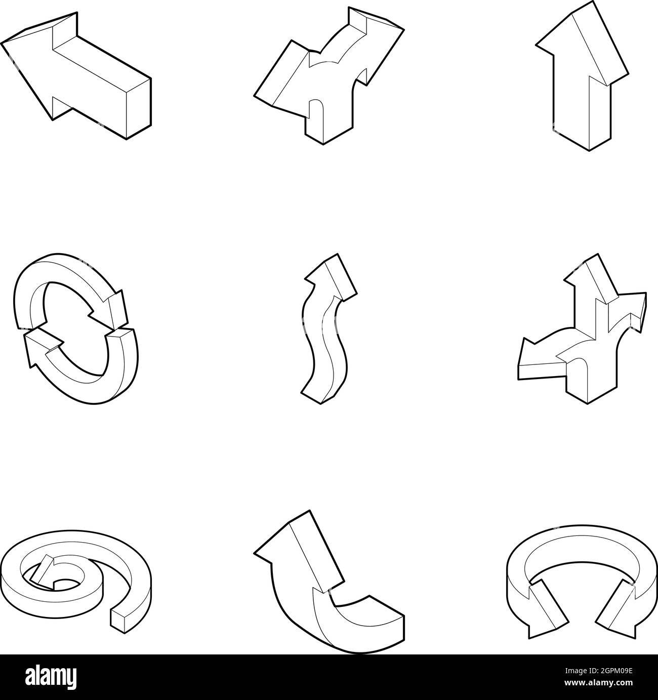 Cursor symbol set Cut Out Stock Images & Pictures - Alamy