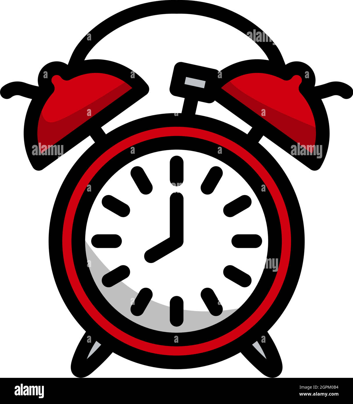 Icon Of Alarm Clock Stock Vector Image & Art - Alamy